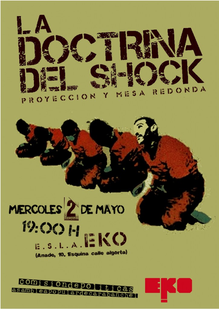 «La Doctrina del Shock», proyección y debate. Miércoles 2 a las 19h – e ...